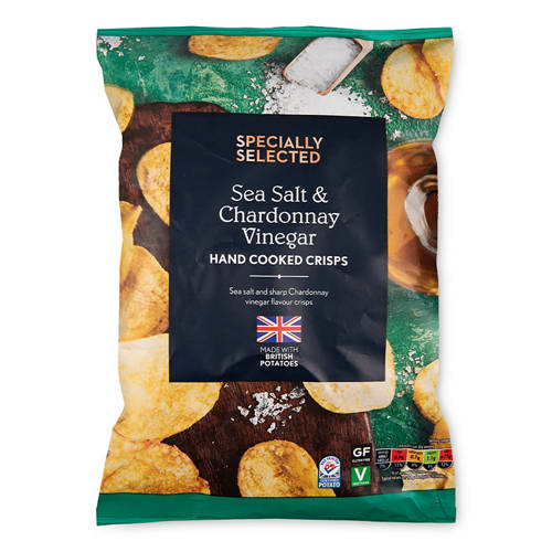 Sea Salt & Chardonnay Vinegar Hand Cooked Crisps | ALDI UK